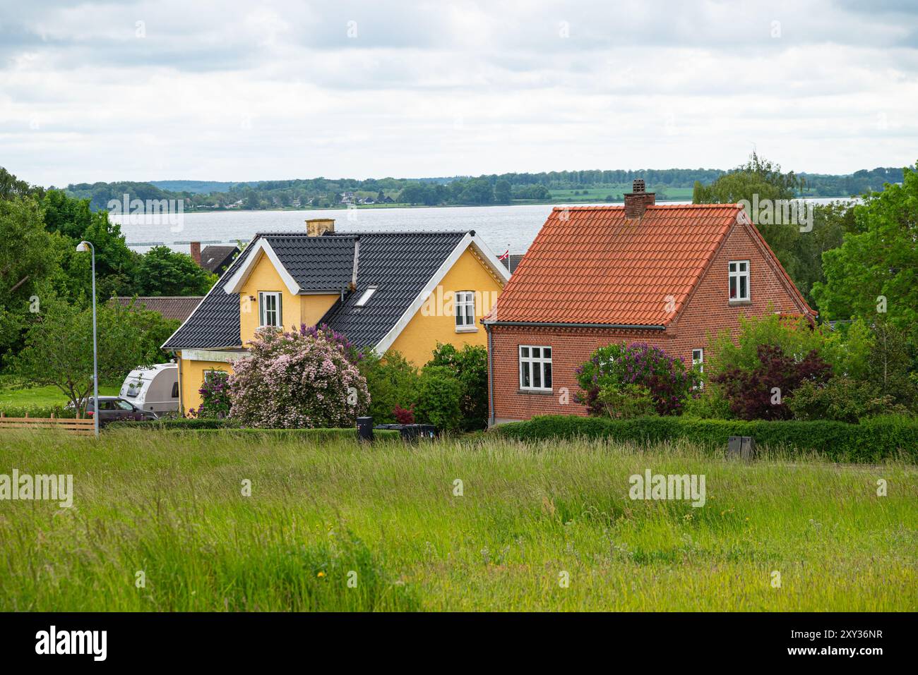 Village of island of Bogø in Denmark Stock Photo - Alamy