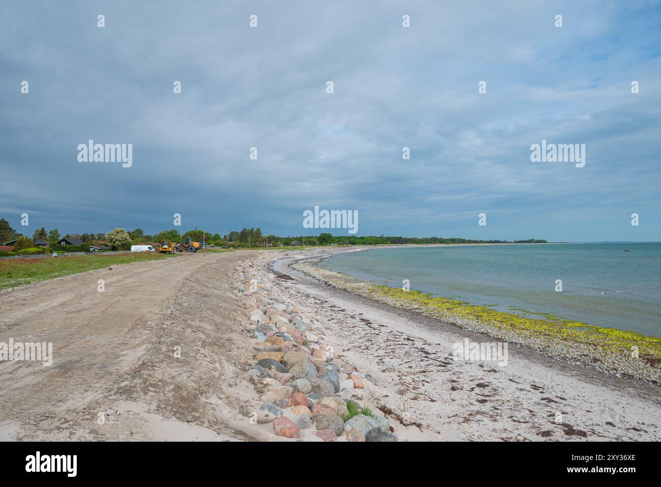 Ulvshale strand beach on island of Mon in Denmark Stock Photo - Alamy