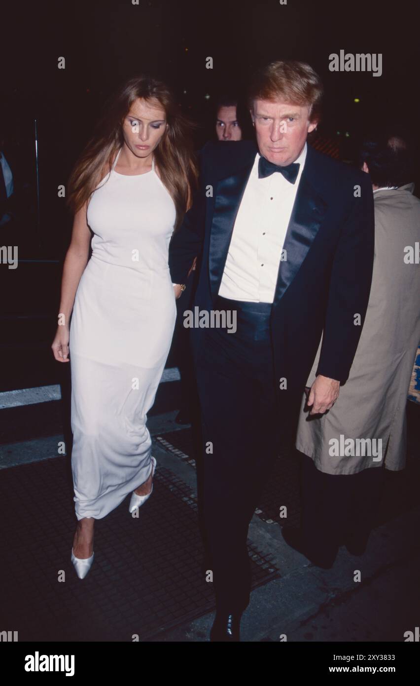 Melania Knauss and Donald Trump attend the after-party for the ...