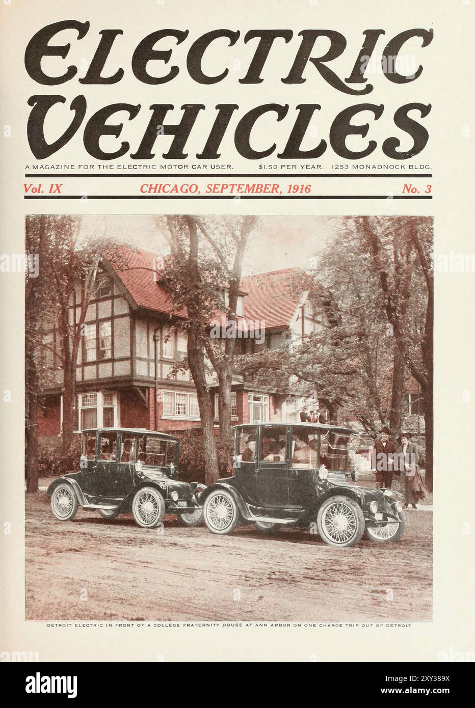 Detroit Electric Car models. Vintage Cover illustration of Electric ...