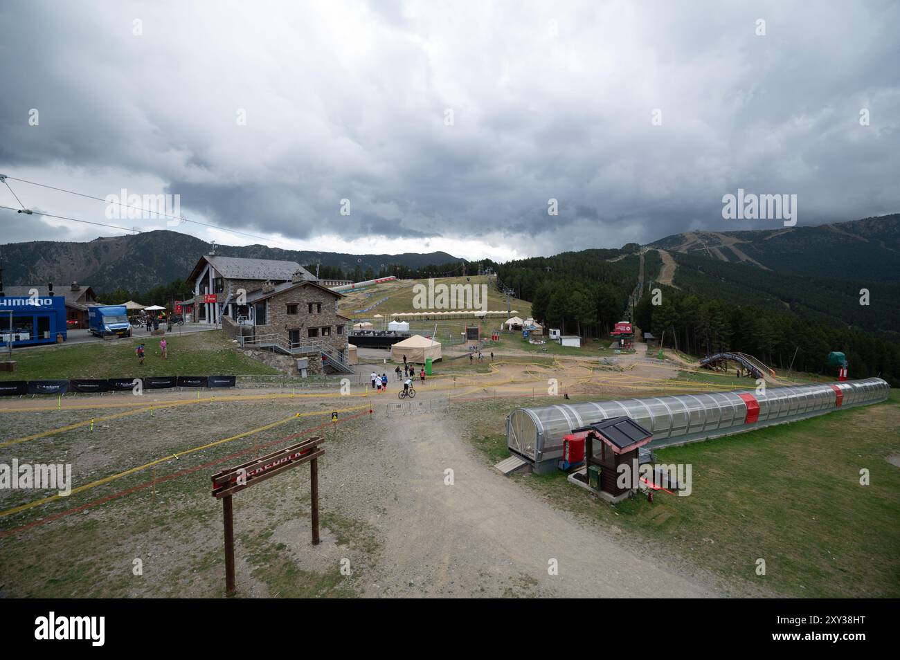Pal Arinsal, Andorra : August 26 2024 : Circuit of Vallnord Pal Arinsal ...
