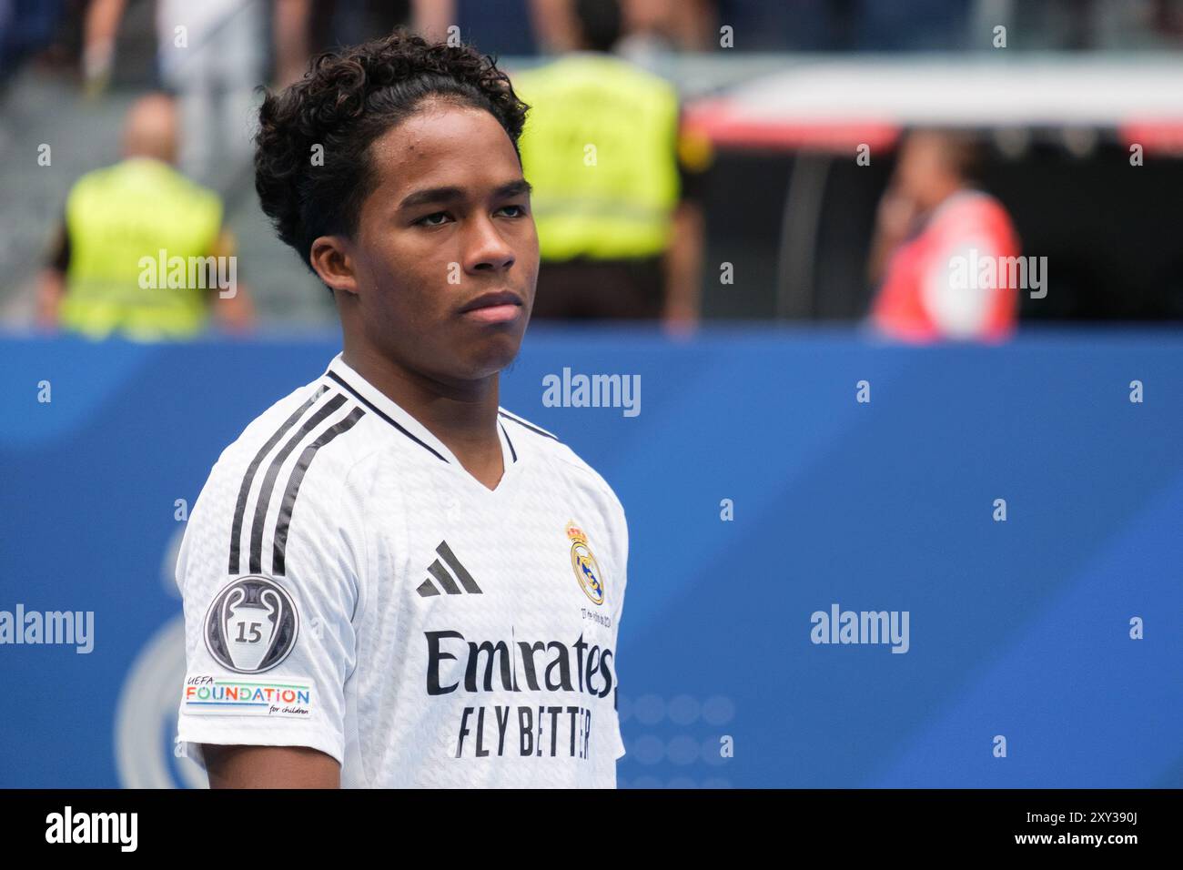 Endrick Felipe Moreira de Sousa during his presentation as a new Real ...