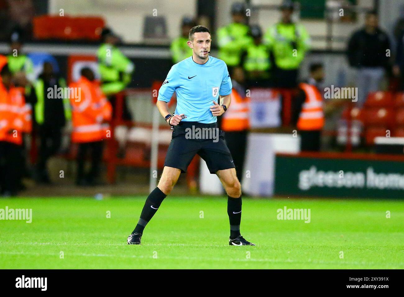 Oakwell Stadium, Barnsley, England - 27th August 2024 Referee Tom ...