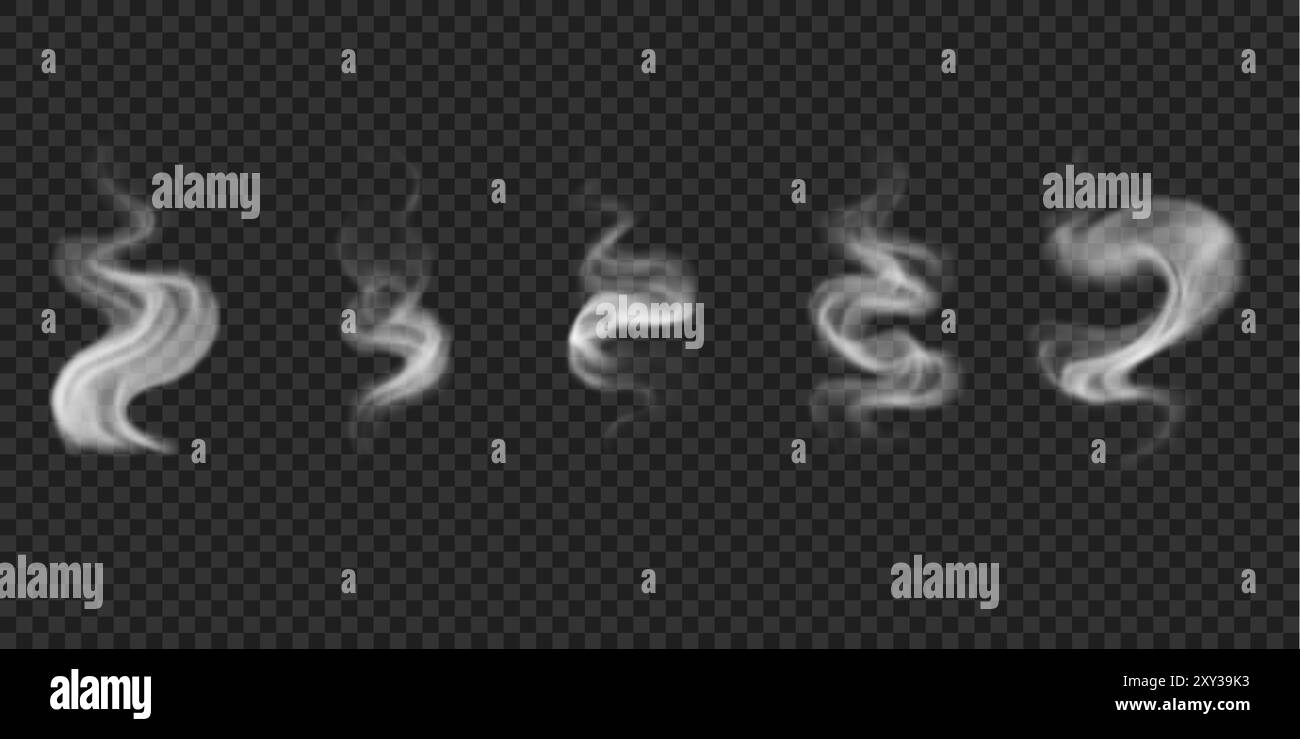 Coffee drinks realistic background Black and White Stock Photos ...