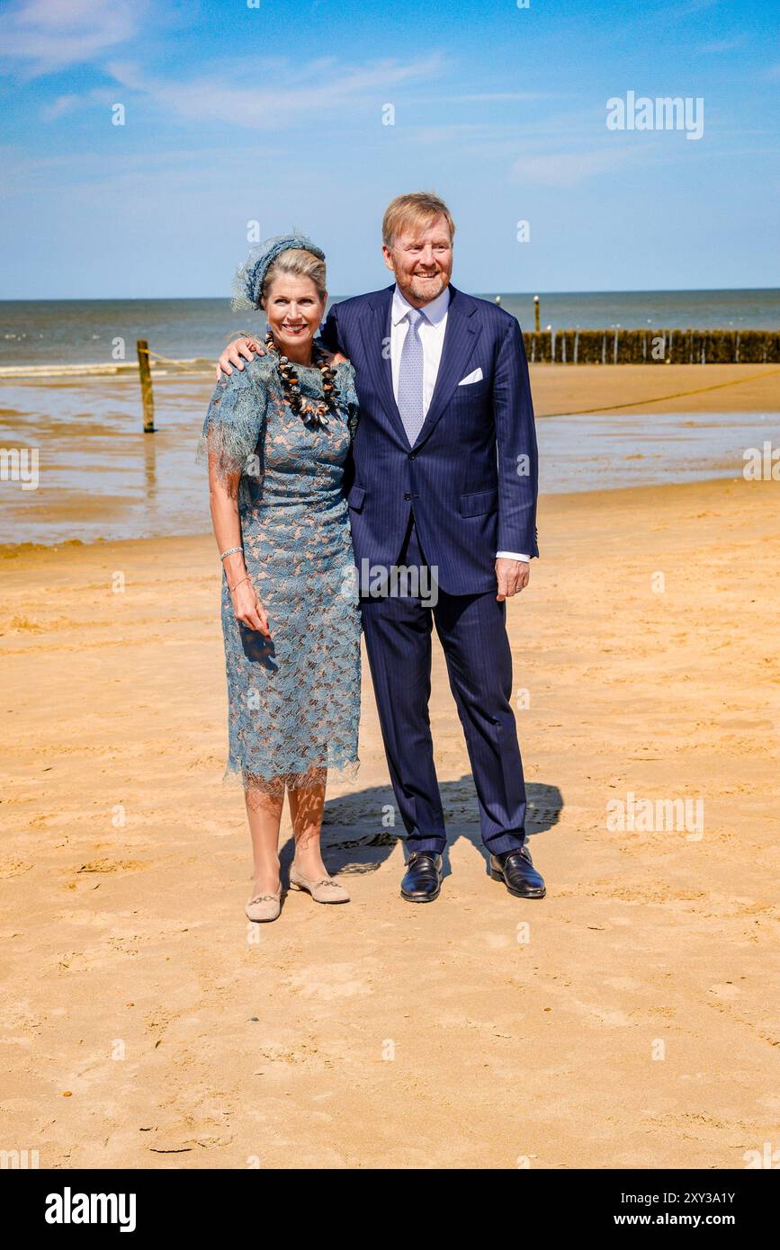 Domburg, The Netherlands. 27th Aug, 2024. King Willem-Alexander, Queen ...