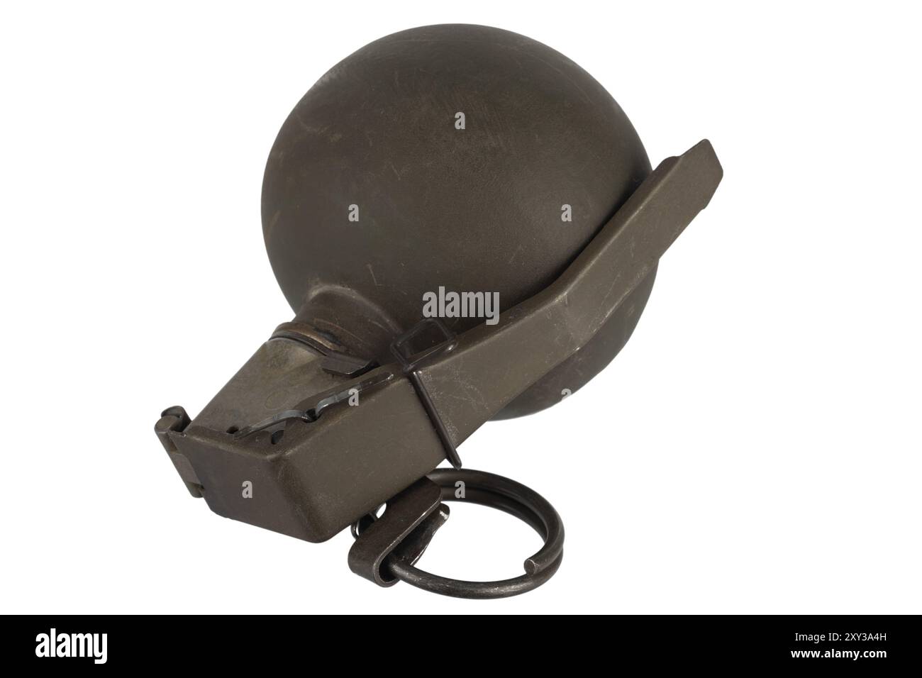 M67 fragmentation hand grenade isolated on white background Stock Photo ...