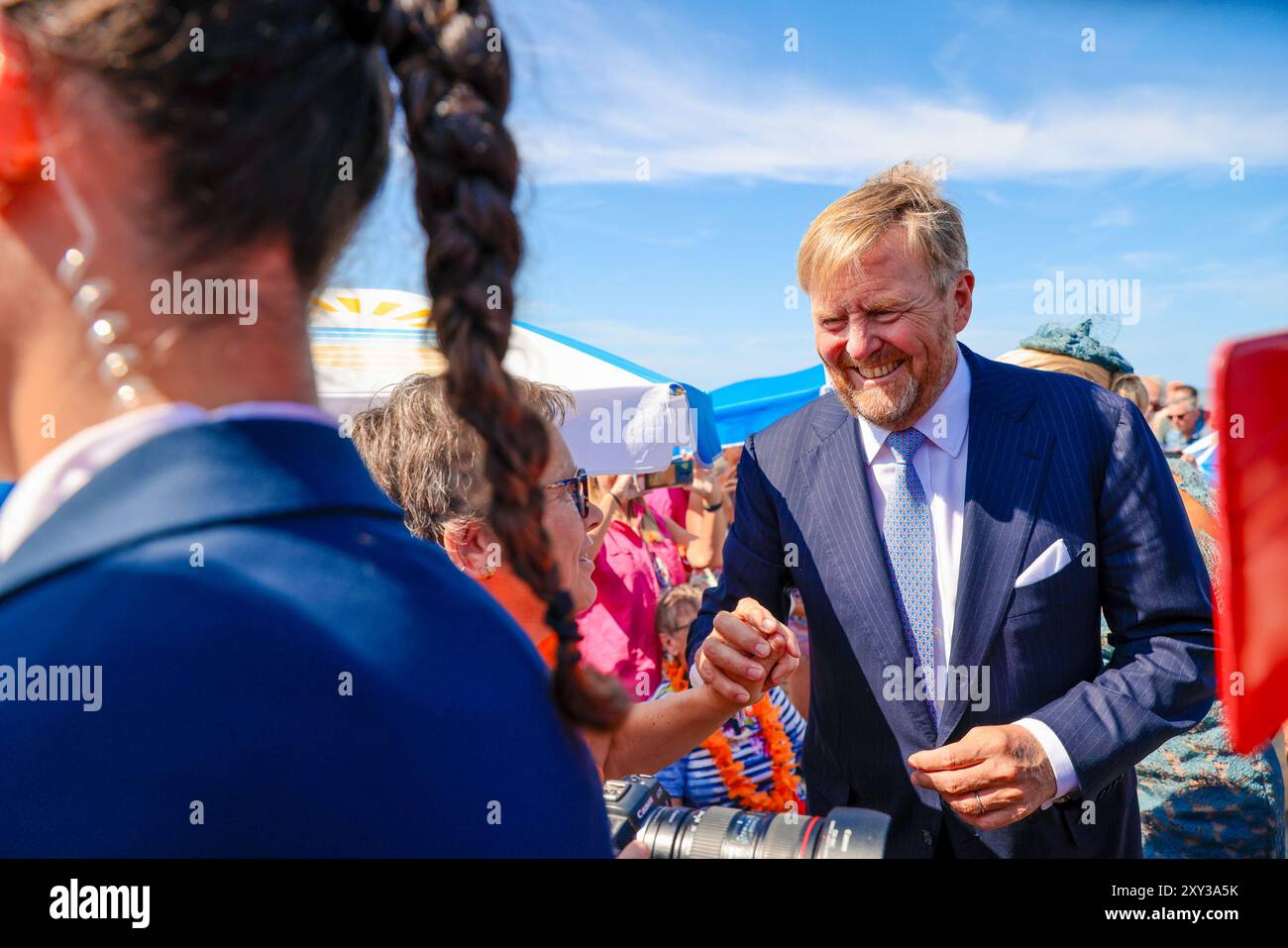 Domburg, The Netherlands. 27th Aug, 2024. King Willem-Alexander during ...
