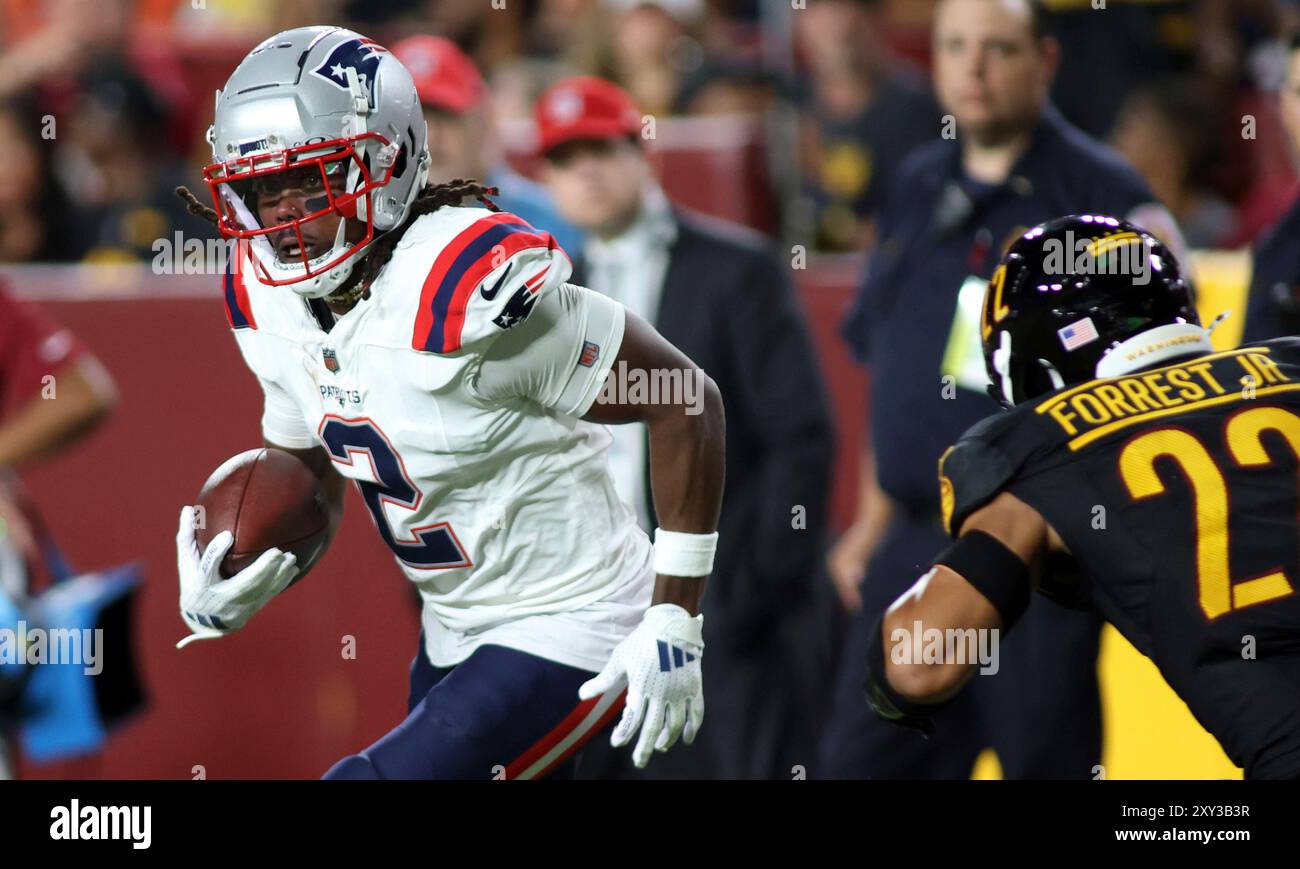 New England Patriots wide receiver K.J. Osborn (2) runs during an NFL ...