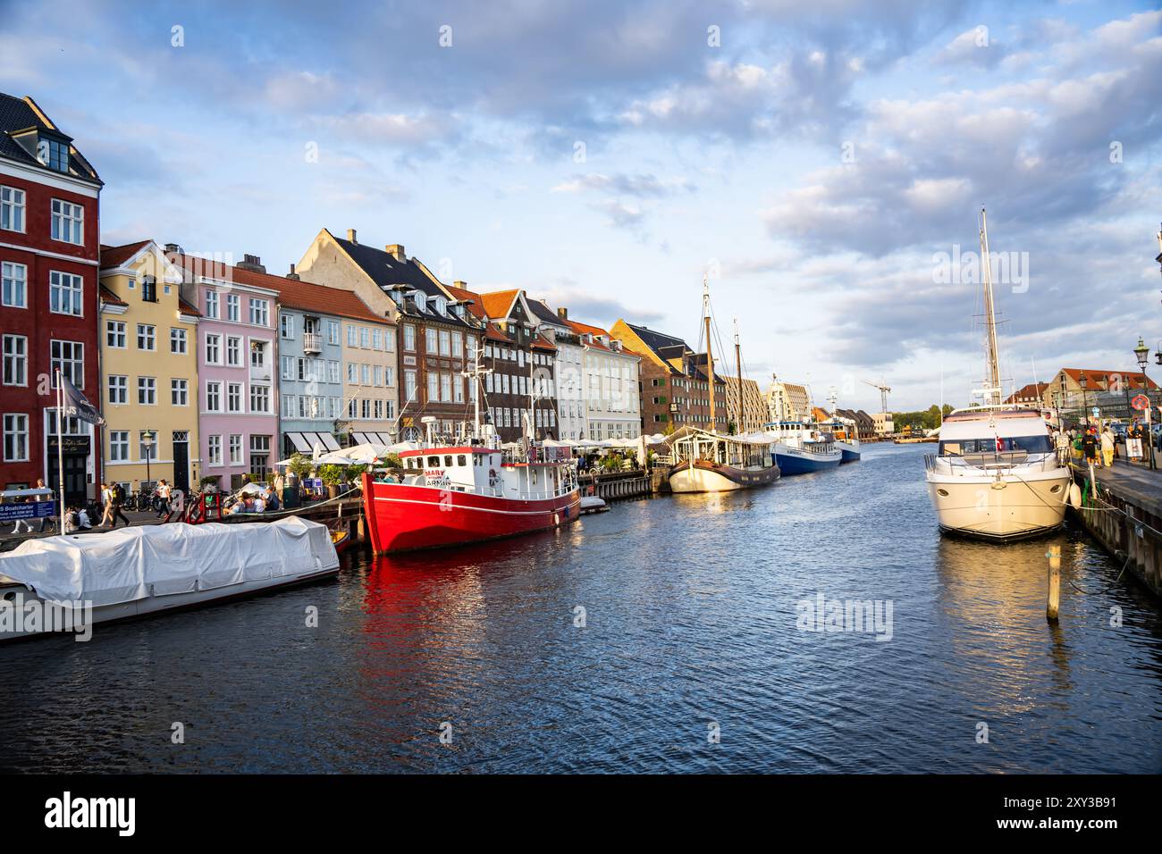 Copenhagen, Denmark - July 25, 2024: Colourful, captivating Nyhavn is ...