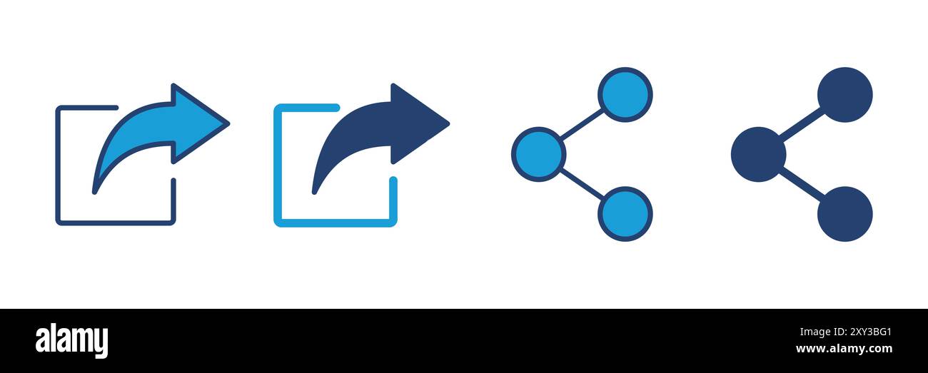 Share icon vector. Sharing vector icon Stock Vector Image & Art - Alamy