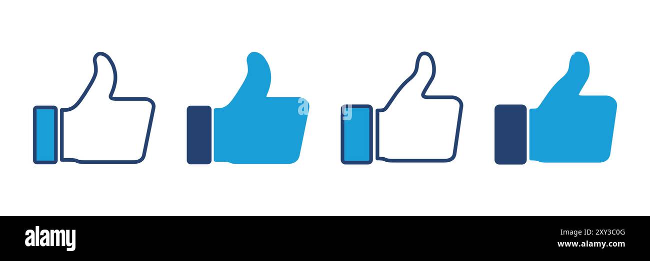 Thumbs up icon vector. Hand like. Like icon vector Stock Vector Image ...