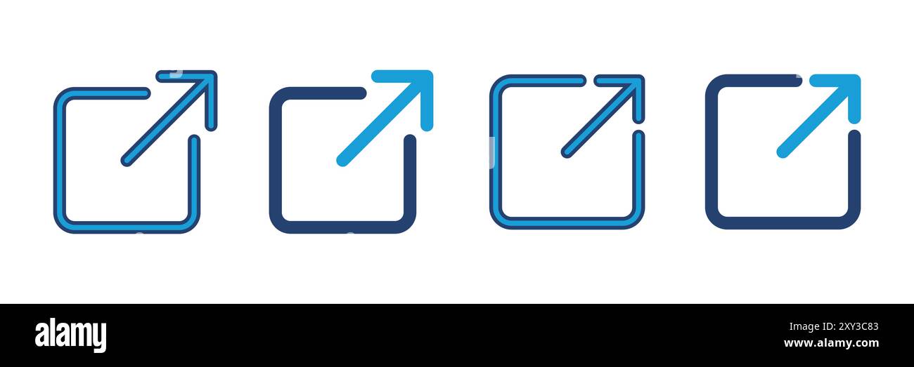 External link icon vector. link icon vector. hyperlink symbol Stock ...