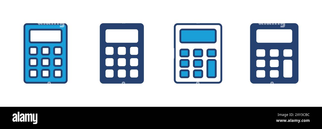 Calculator icon vector. Accounting calculator icon. calculator vector ...