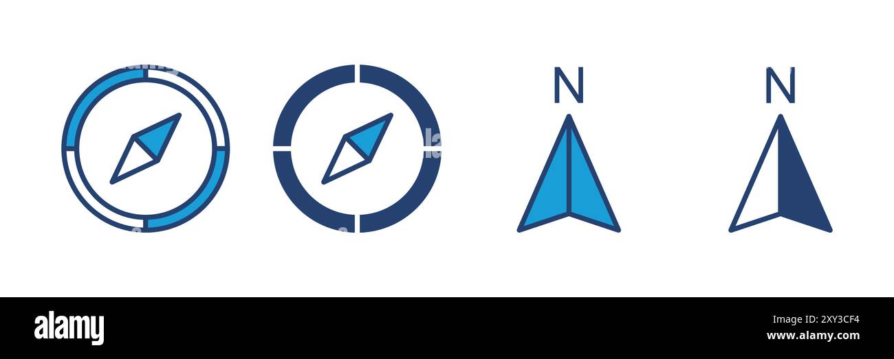 Compass icon vector. arrow compass icon vector Stock Vector Image & Art ...