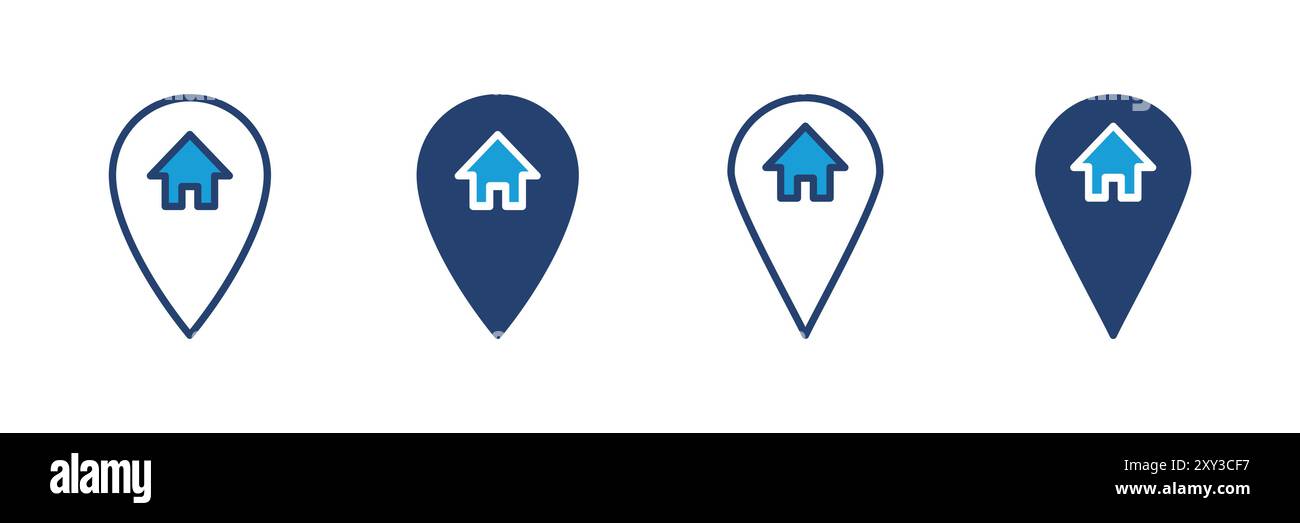 address icon vector. home location icon vector Stock Vector Image & Art ...