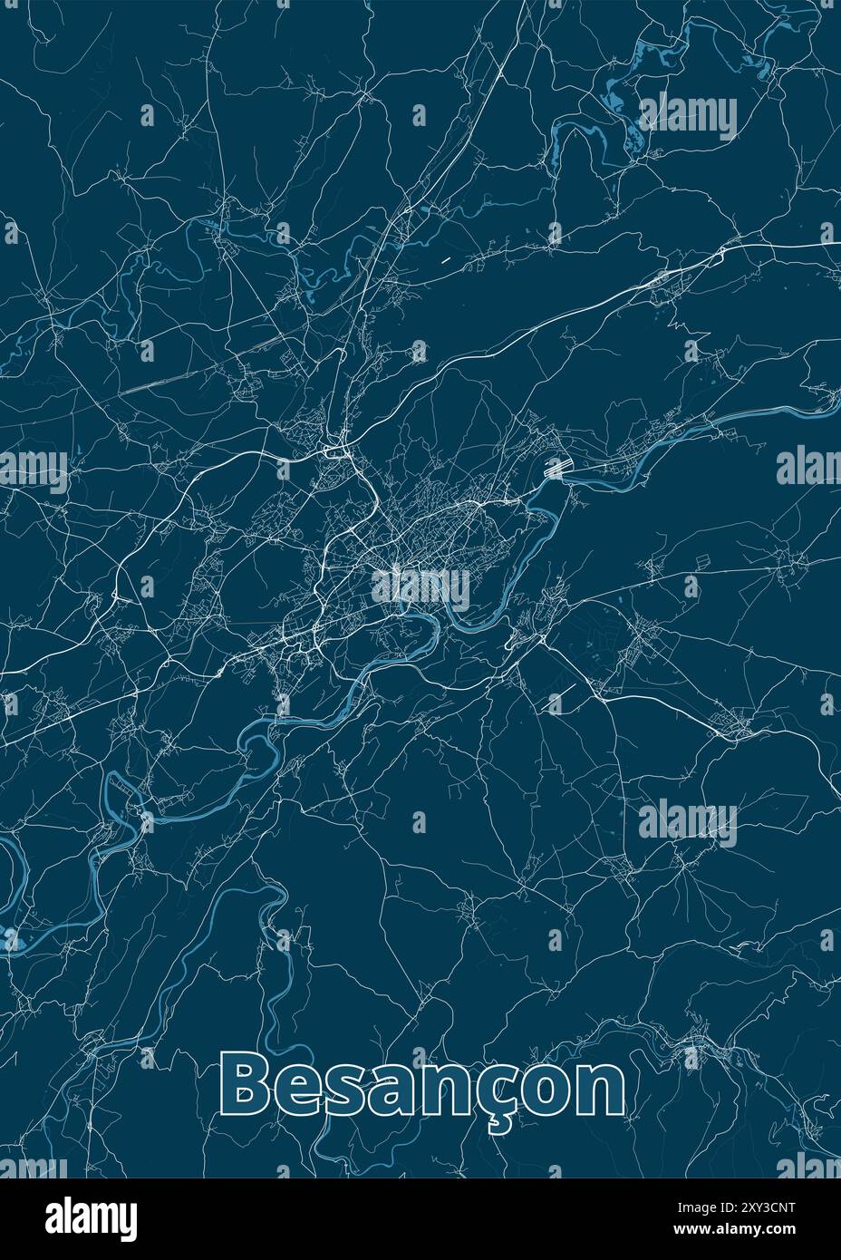 Map road france modern Stock Vector Images - Alamy