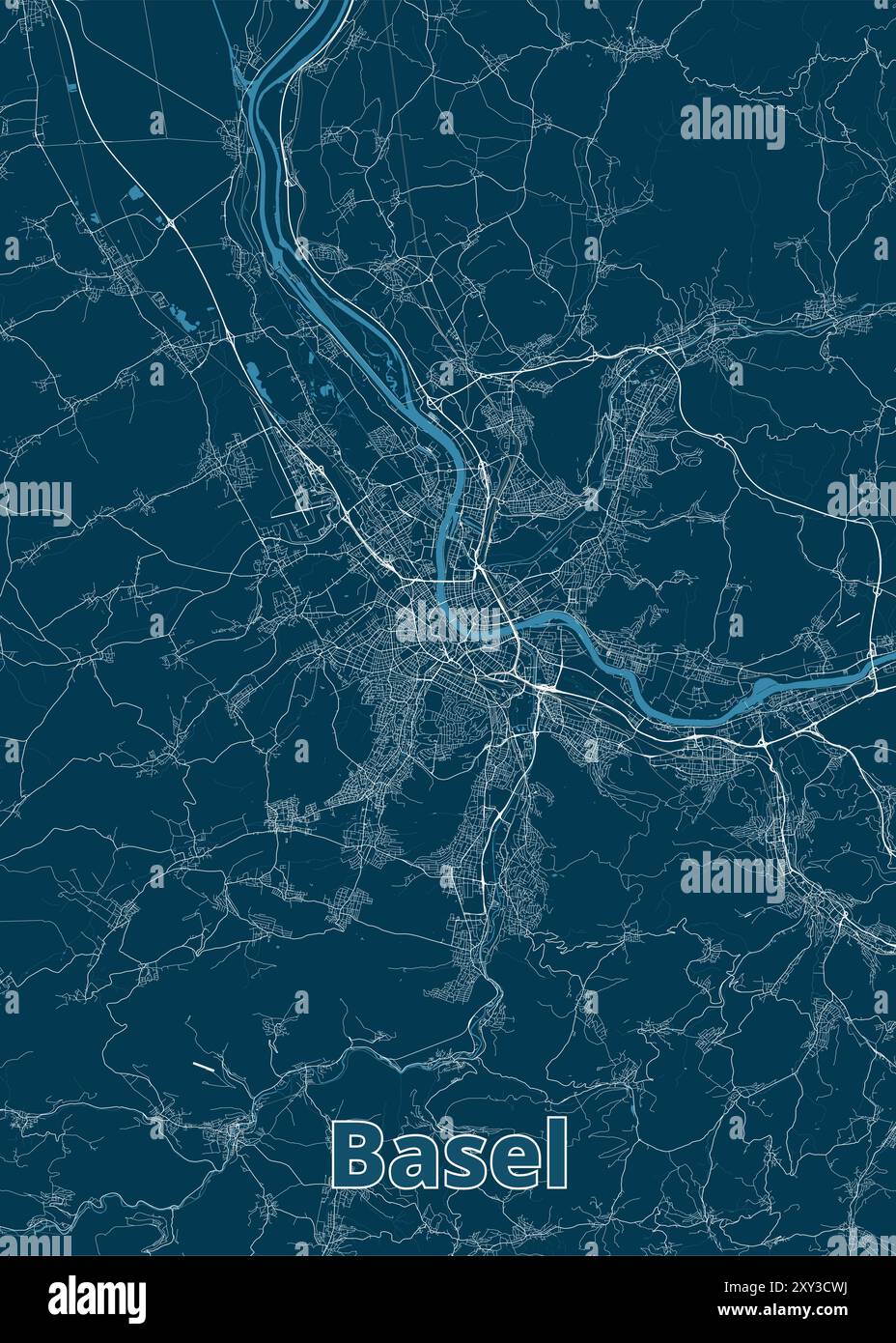 Basel area map hi-res stock photography and images - Alamy