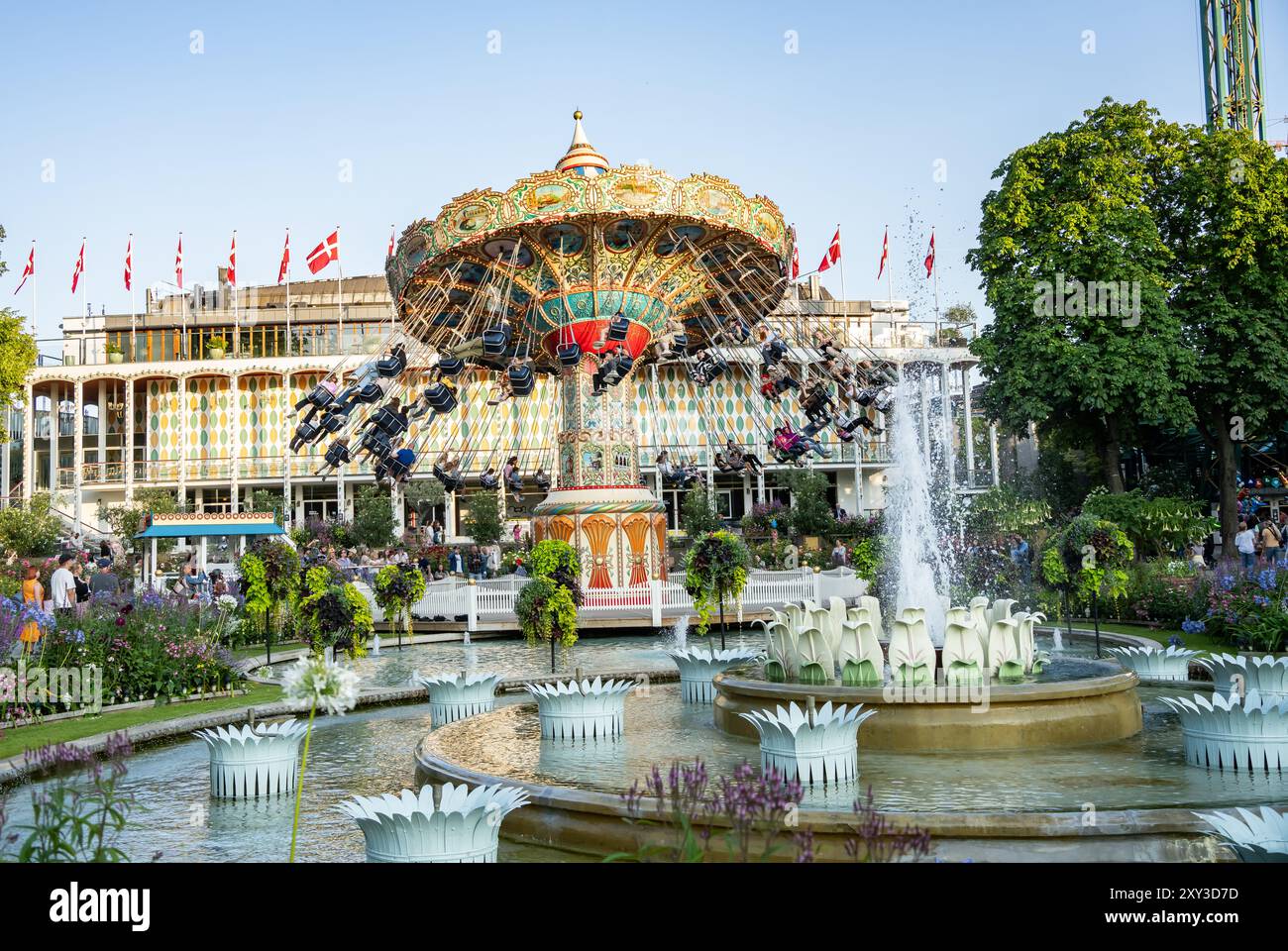 Copenhagen, Denmark - July 25, 2024: Tivoli Gardens is world famous ...