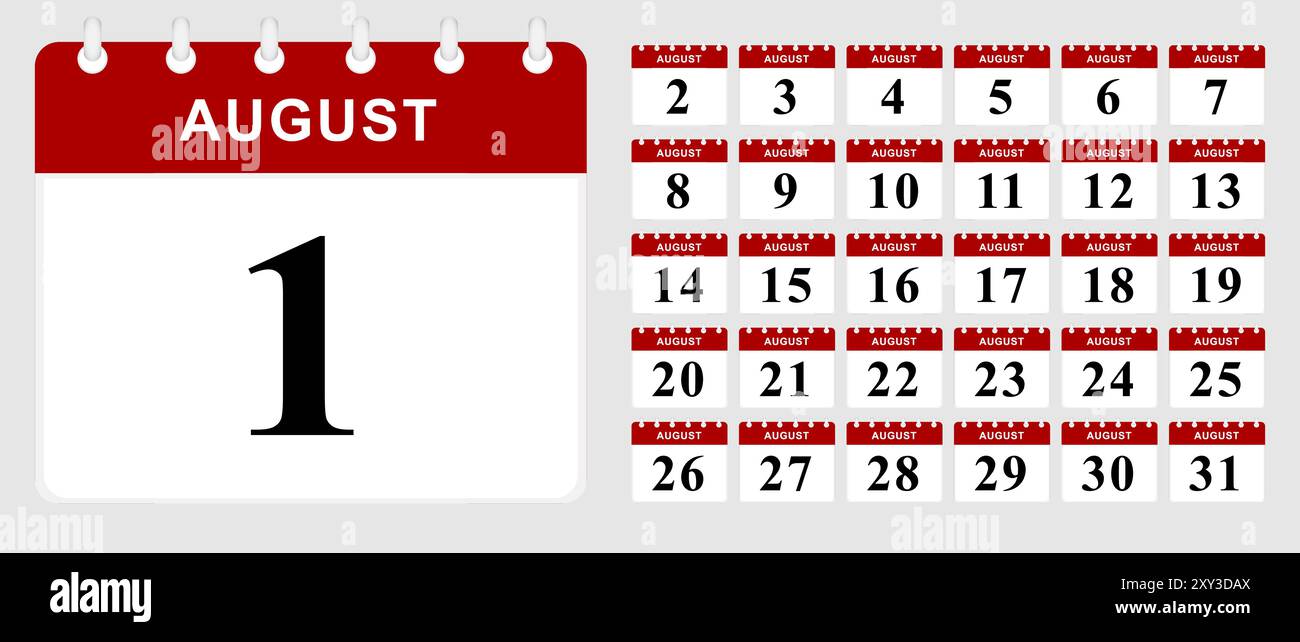 Days calendar hi-res stock photography and images - Alamy