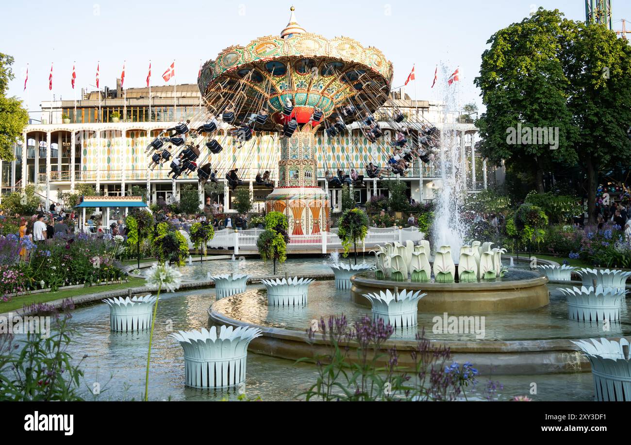 Copenhagen, Denmark - July 25, 2024: Tivoli Gardens is world famous ...