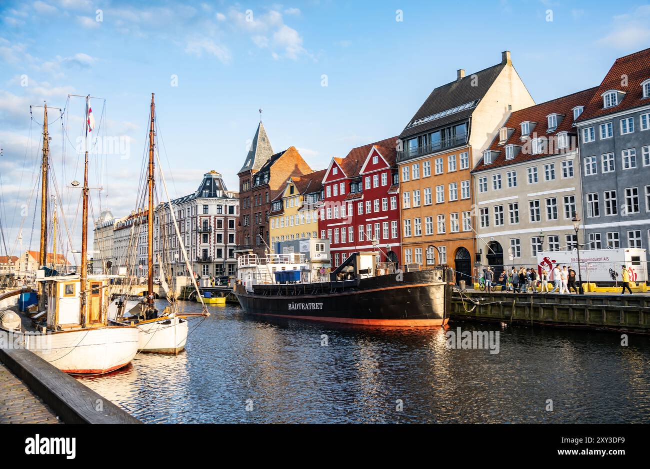 Copenhagen, Denmark - July 25, 2024: Colourful, captivating Nyhavn is ...