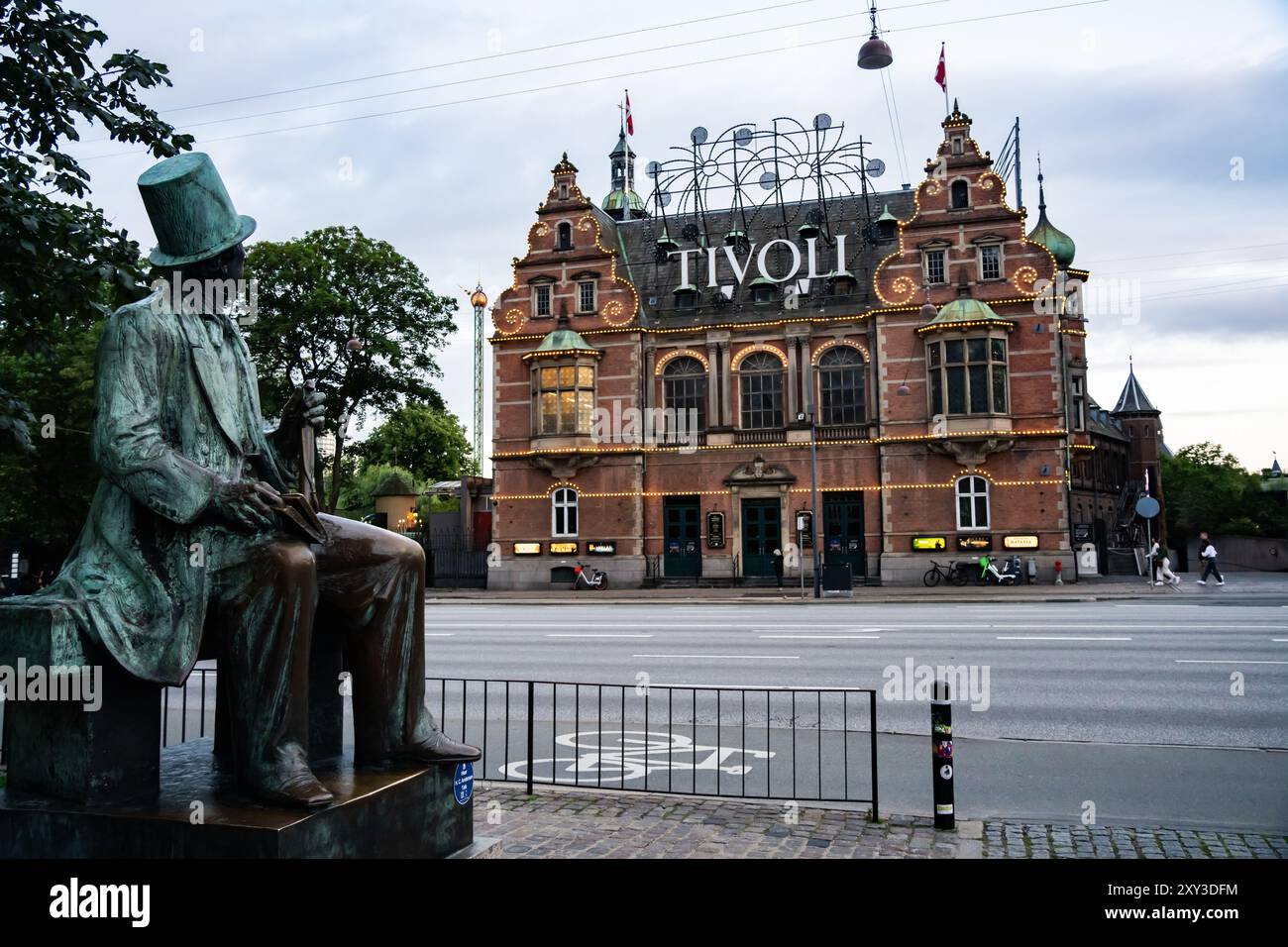 Copenhagen, Denmark - July 25, 2024: Hans Christian Andersen Statue ...