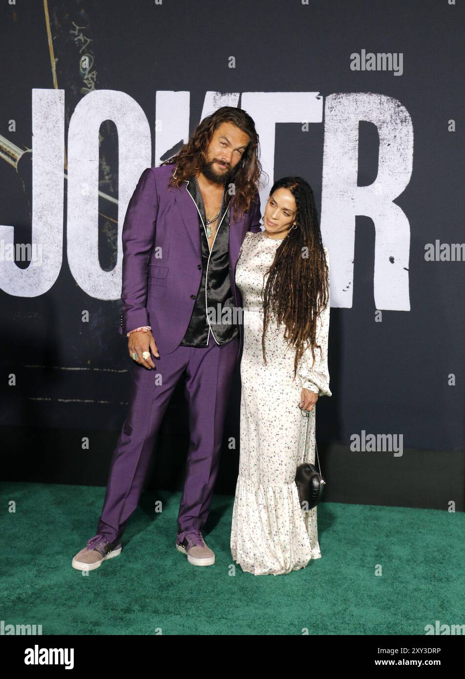 Lisa Bonet and Jason Momoa at the Los Angeles premiere of 'Joker' held ...