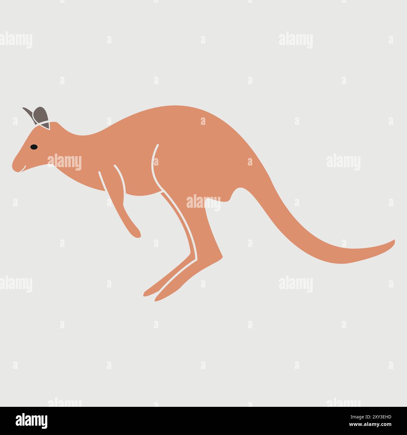 kangaroo australia animal. vector illustration, kangaroo vector ...