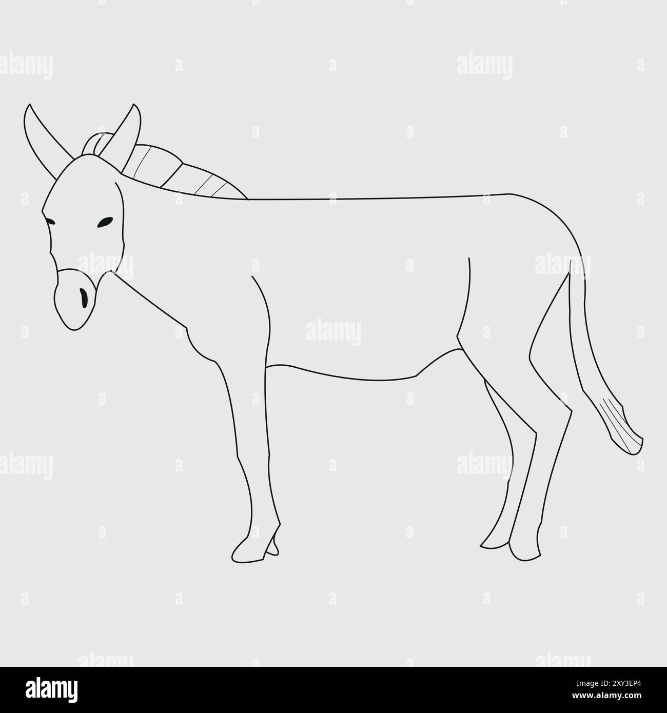 donkey vector, donkey illustration, donkey animal, vector illustration ...