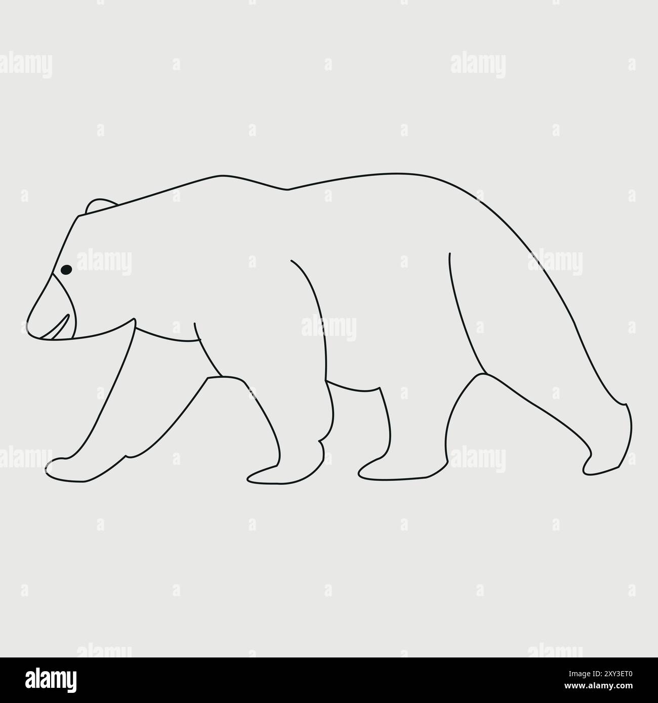 bear illustration, bear vector, silhouette bear, animal illustration ...