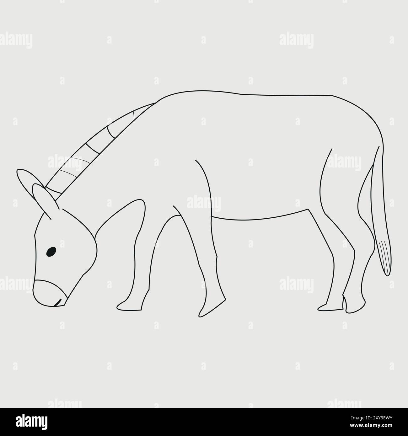 donkey vector, donkey illustration, donkey animal, vector illustration ...