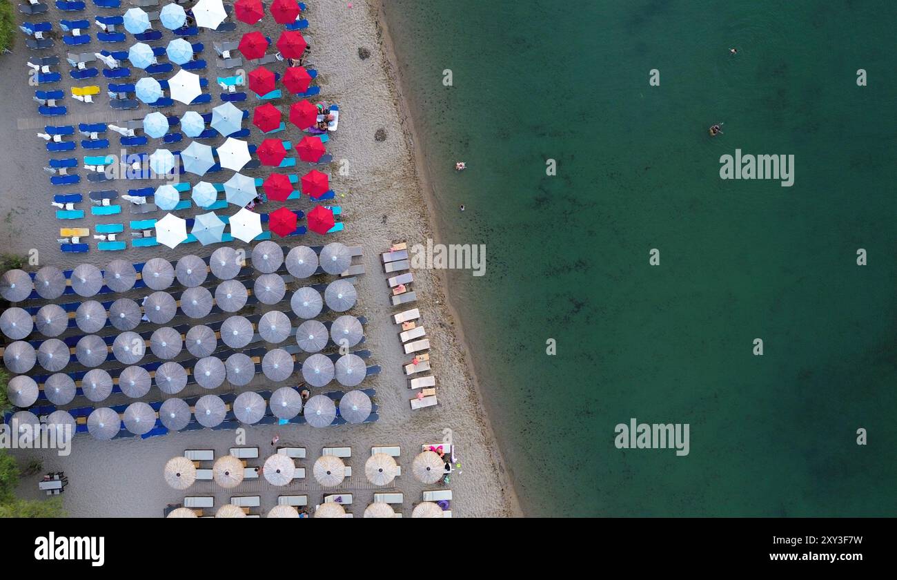 Beach Bars - Afternoon Aerial Photo Stock Photo - Alamy