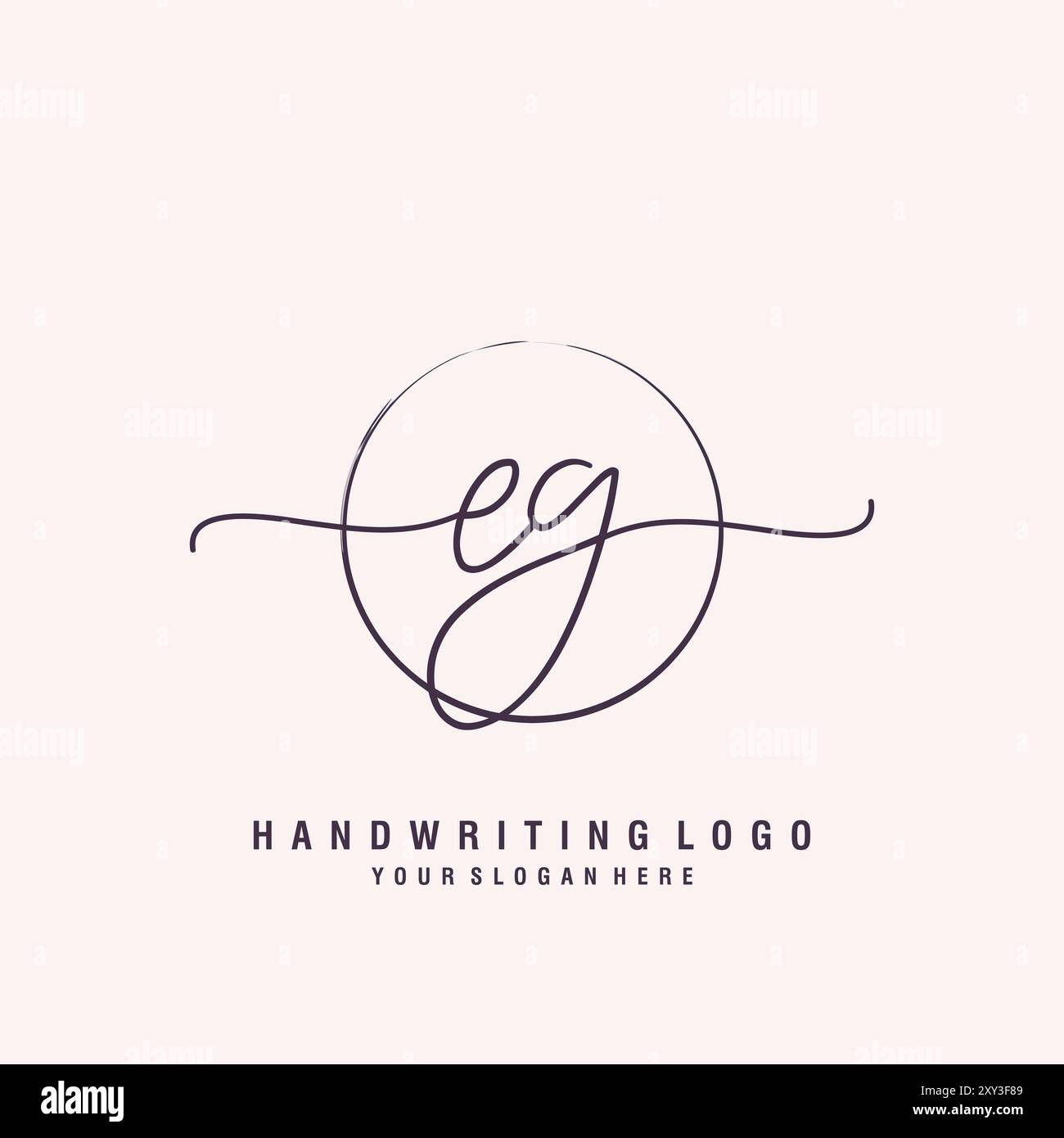 Eg modern logo hi-res stock photography and images - Alamy