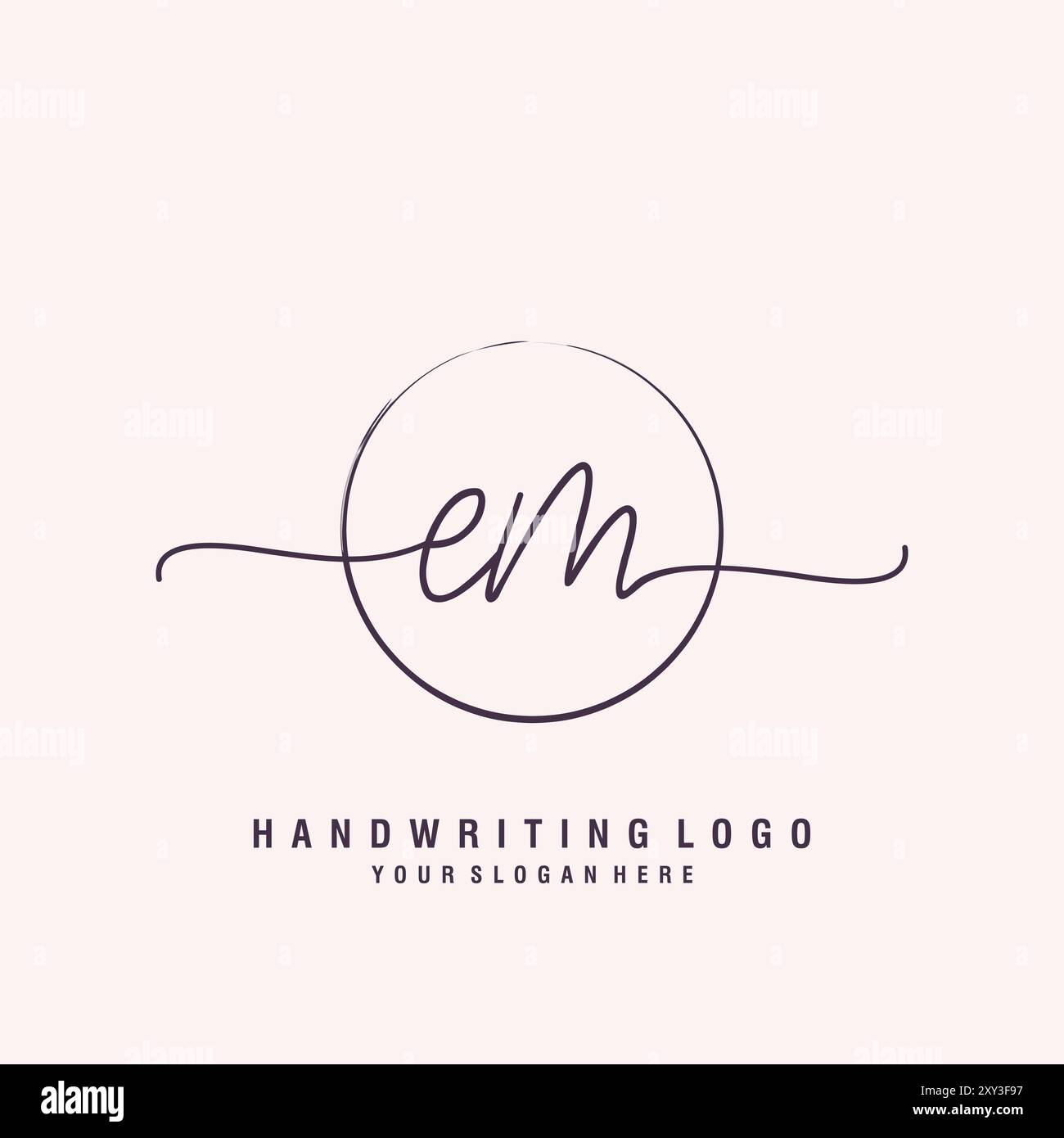 Em modern logo hi-res stock photography and images - Alamy