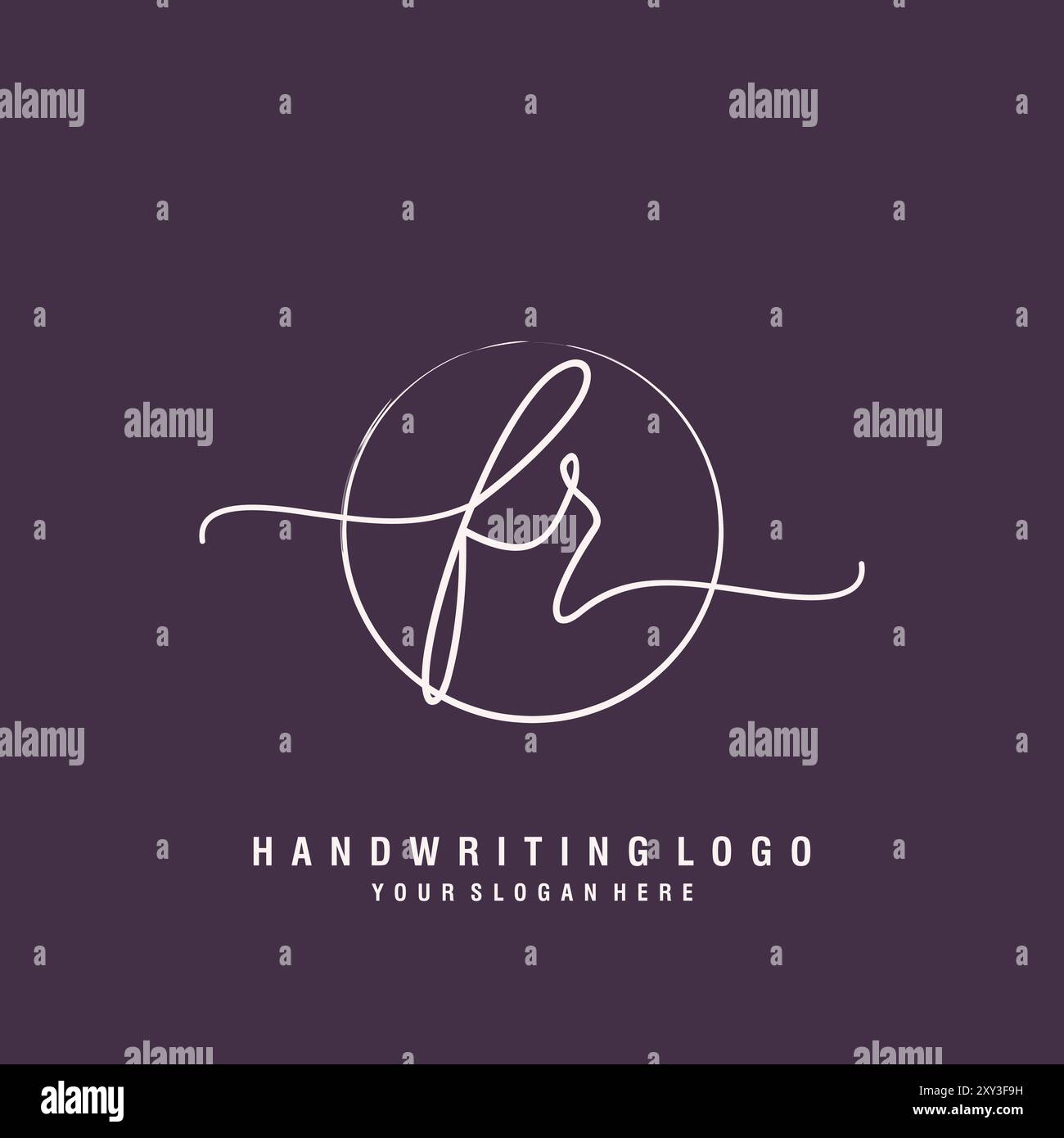 Fr minimal logo hi-res stock photography and images - Alamy