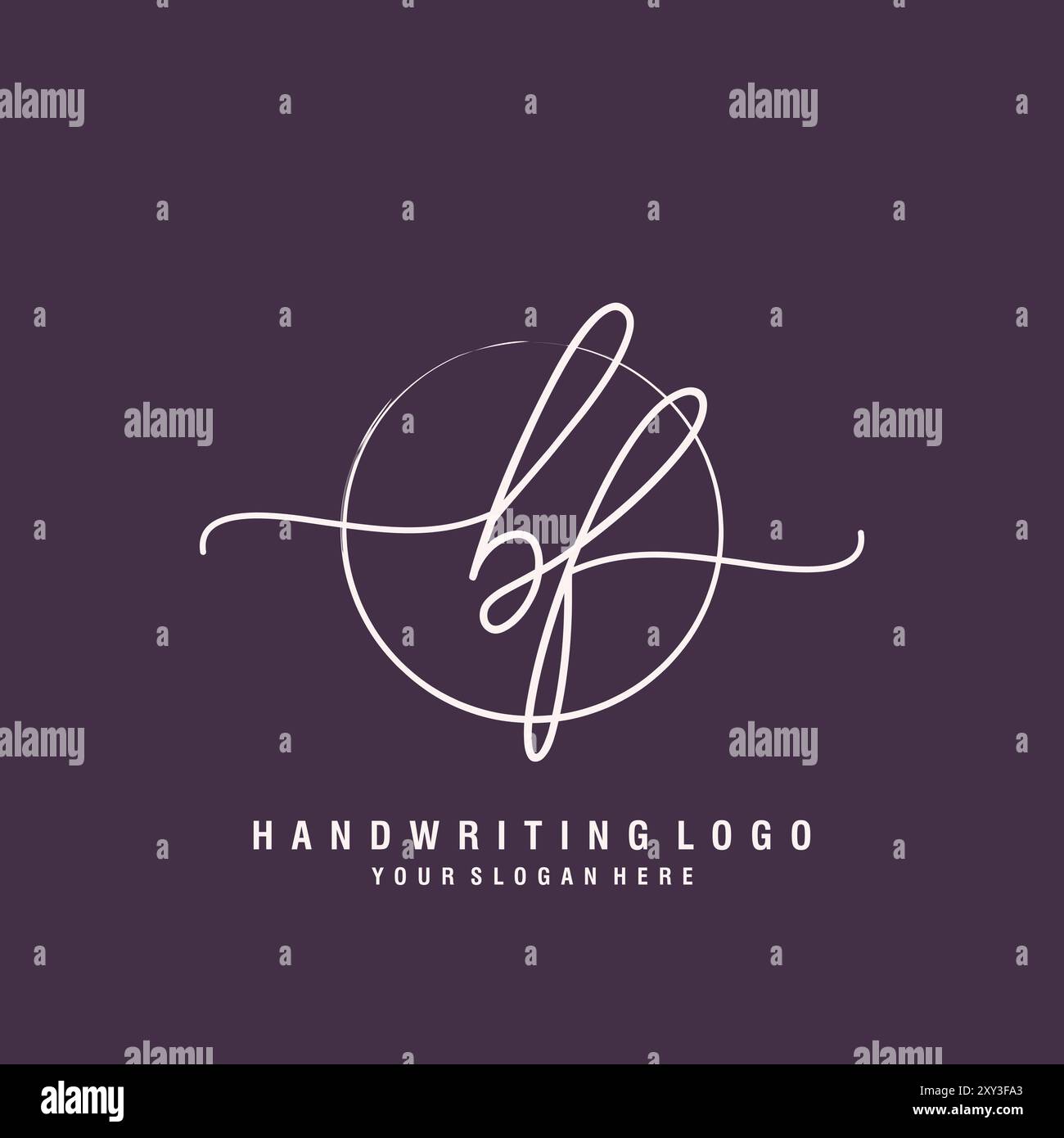 Bf modern logo hi-res stock photography and images - Alamy