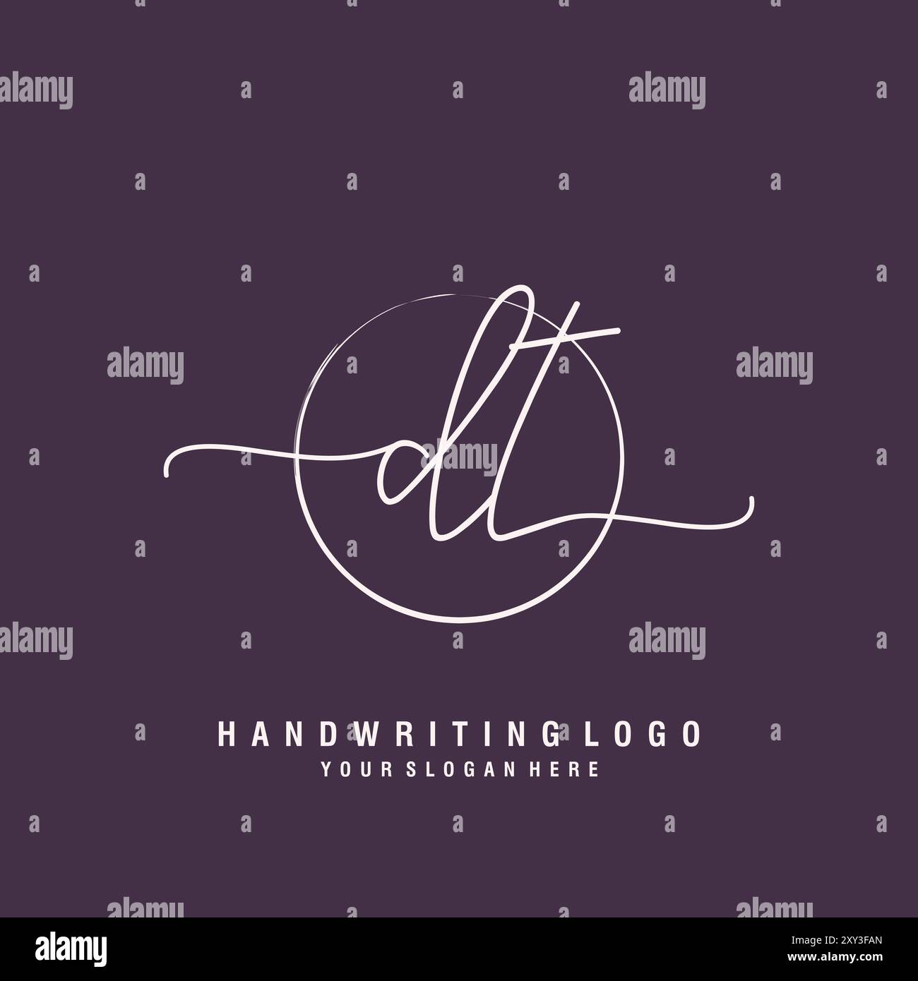 Dt modern logo hi-res stock photography and images - Alamy