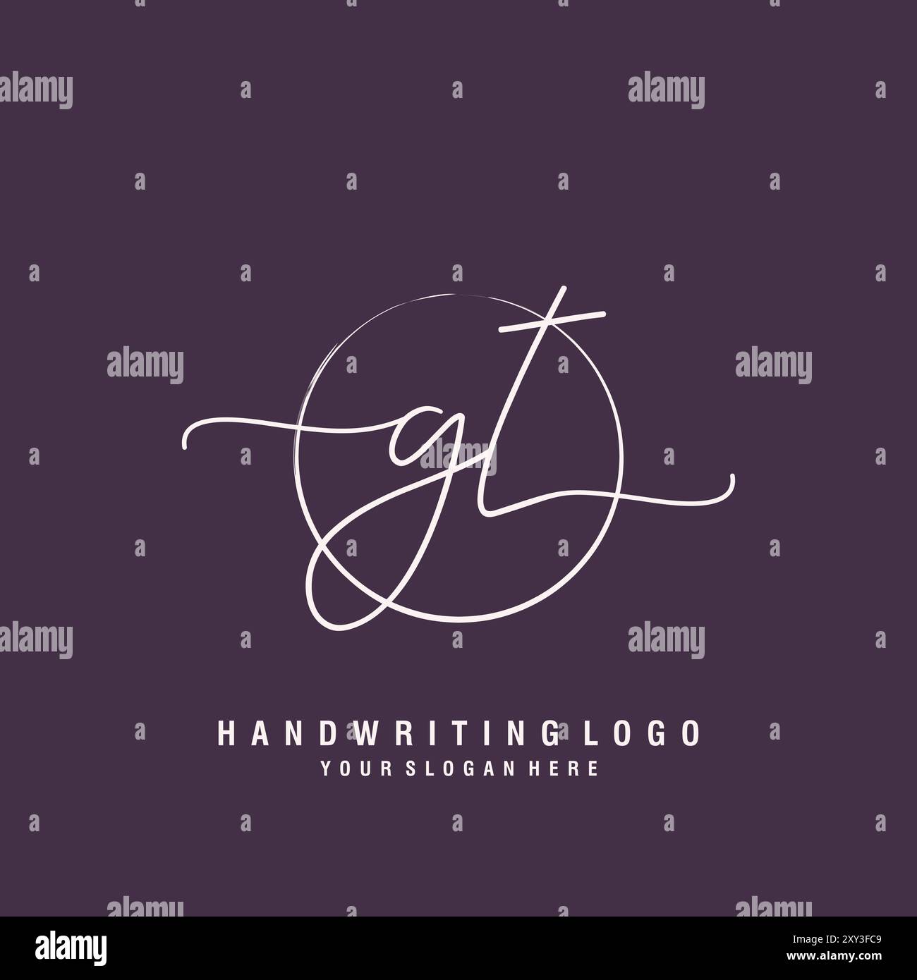 Initial letter gt vector vectors hi-res stock photography and images ...