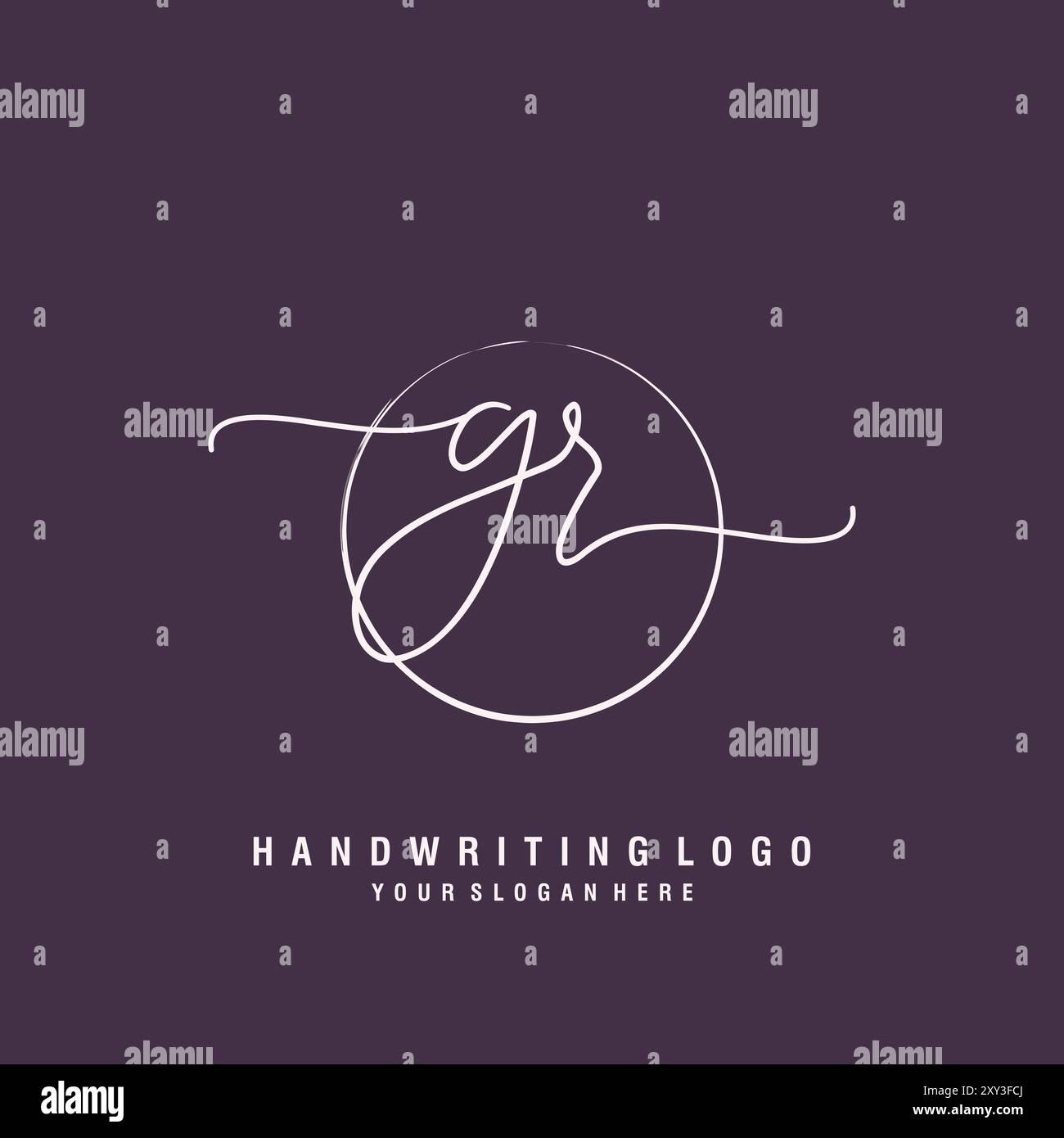 Gr minimal logo hi-res stock photography and images - Alamy