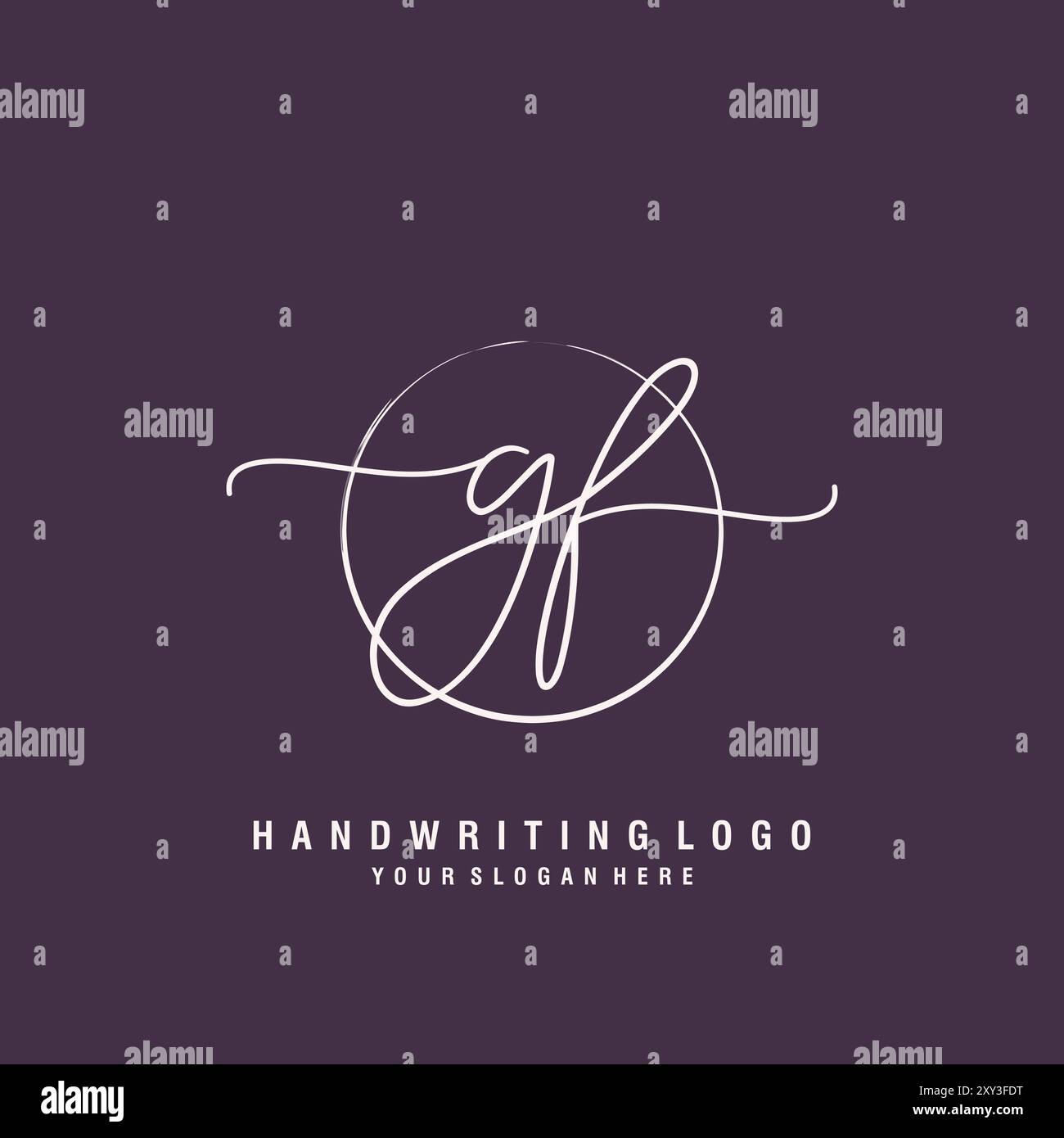 Gf letter logo Stock Vector Images - Alamy
