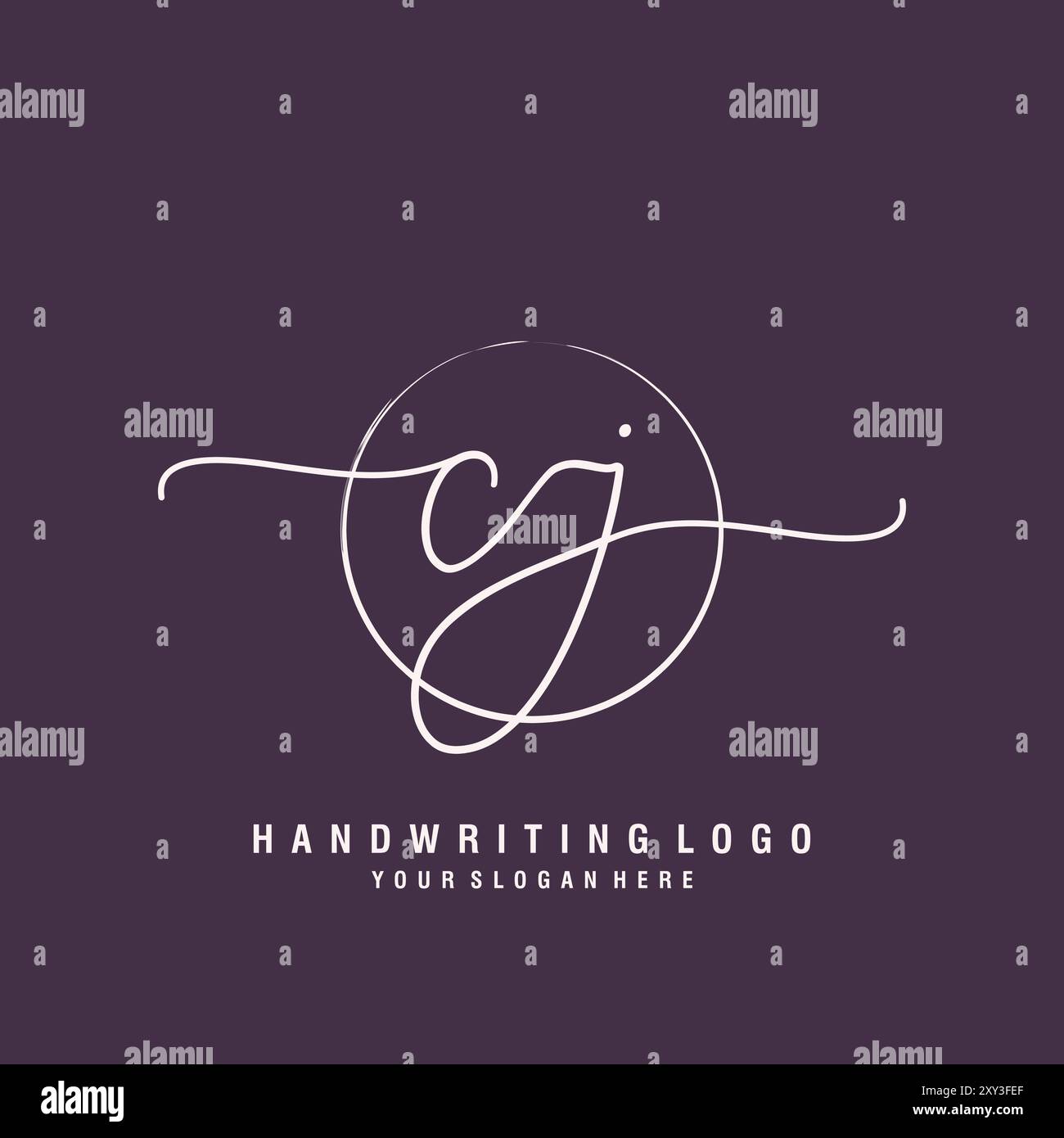 Letter cj logo hi-res stock photography and images - Alamy