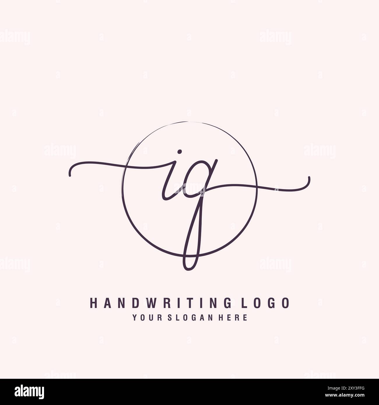 Letter iq logo hi-res stock photography and images - Alamy