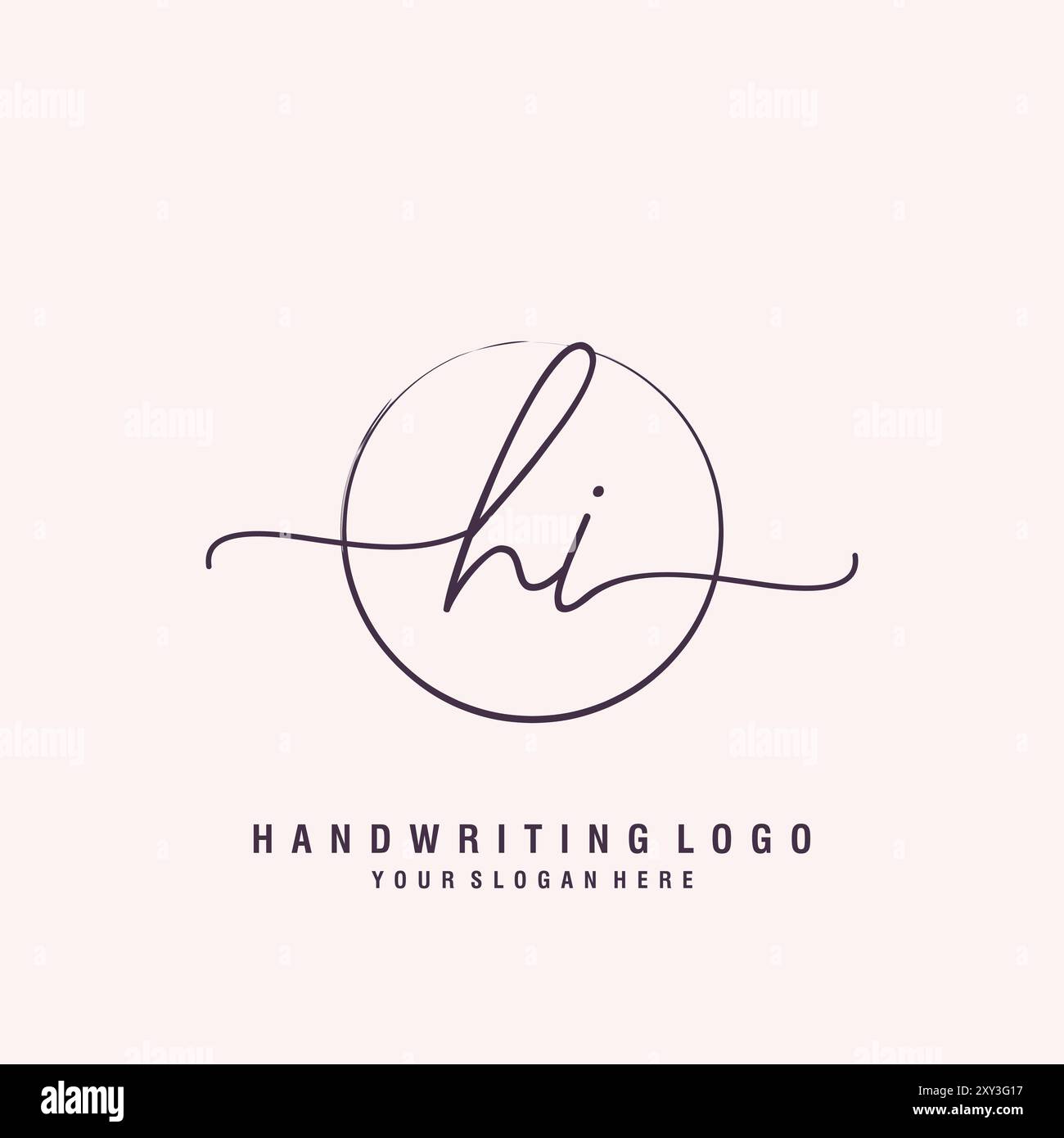 Letter hi logo hi-res stock photography and images - Alamy