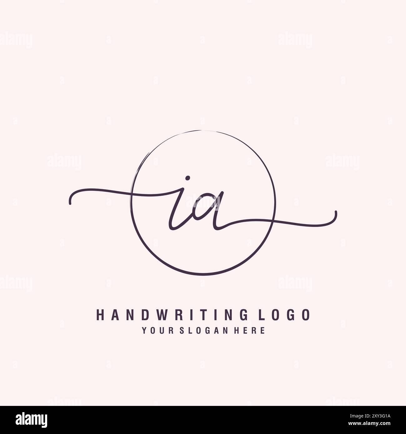 Ia minimal logo hi-res stock photography and images - Alamy