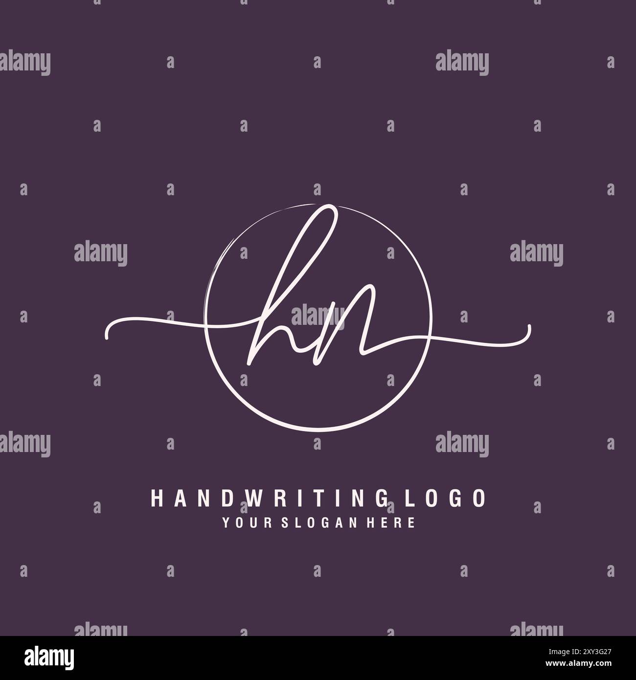 Hn minimal logo hi-res stock photography and images - Alamy