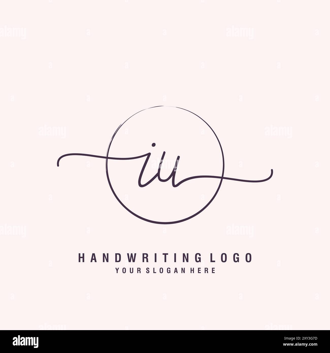 Iu minimal logo hi-res stock photography and images - Alamy