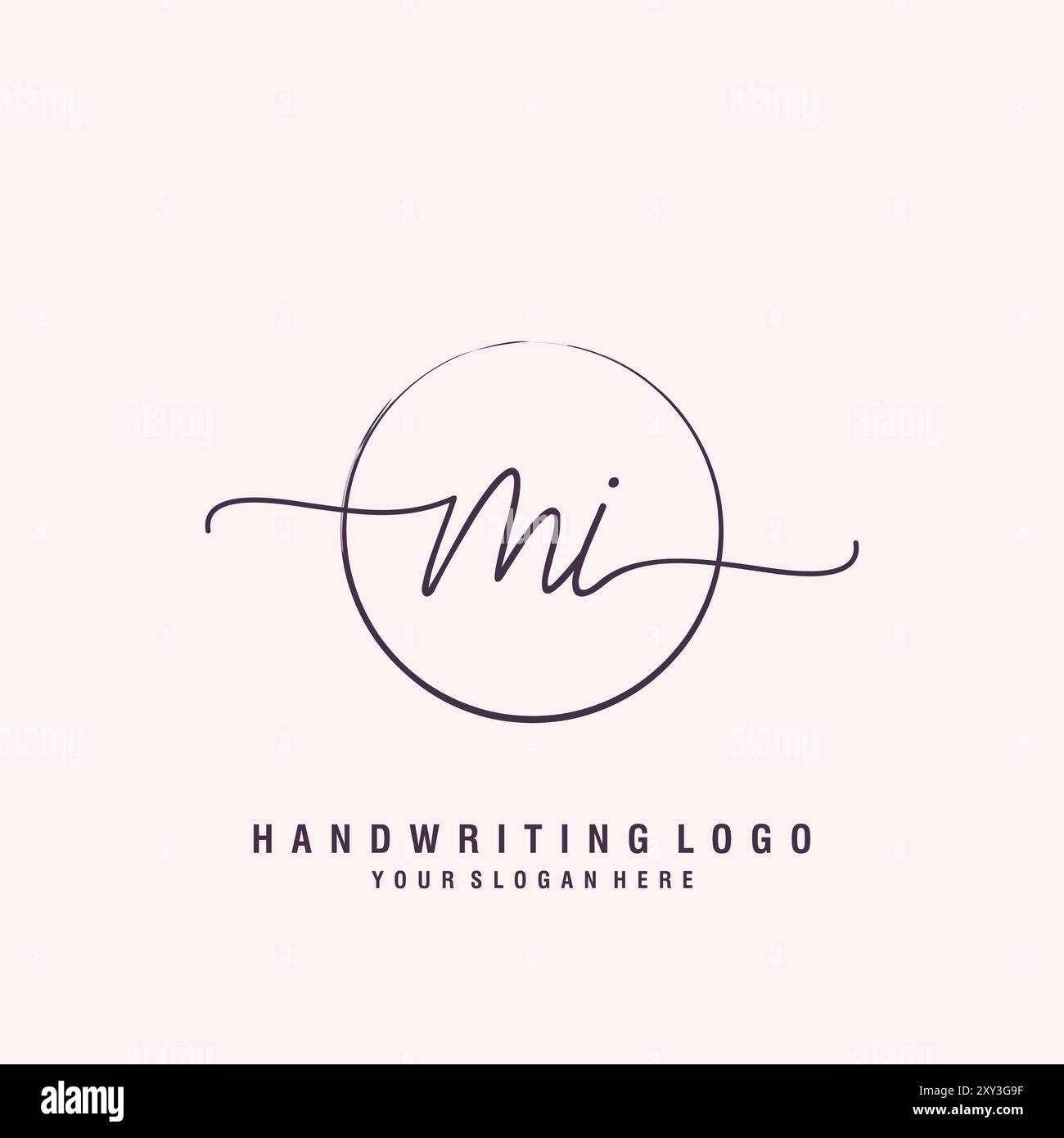 Letter mi logo hi-res stock photography and images - Alamy