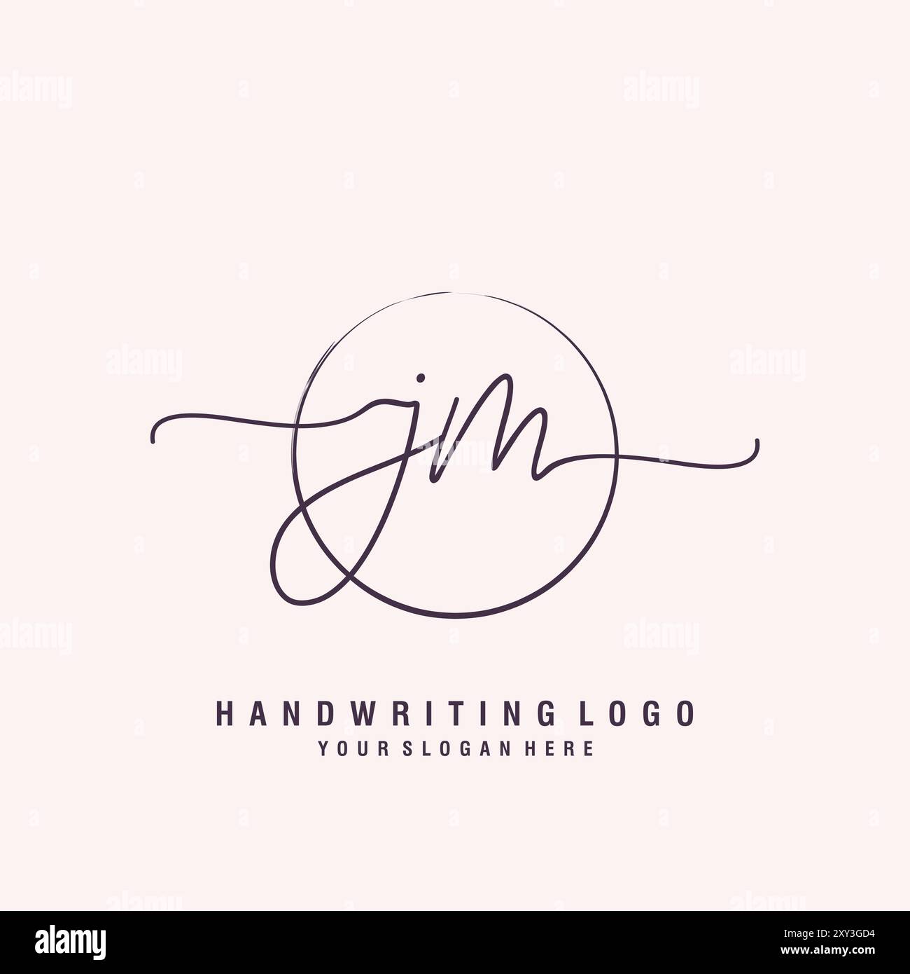 Jm minimal logo hi-res stock photography and images - Alamy