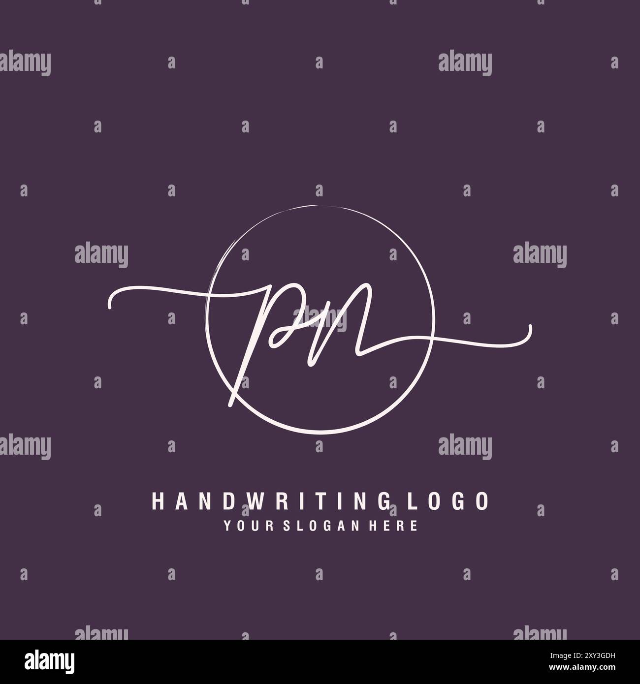 Pn minimal logo Stock Vector Images - Alamy