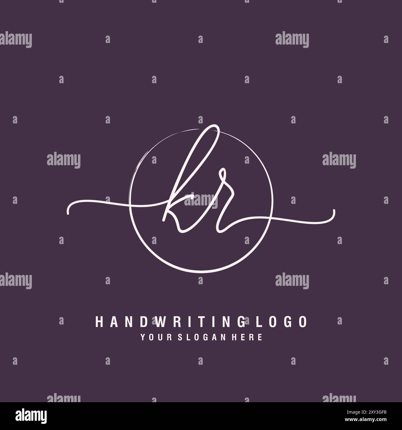 Kr minimal logo Stock Vector Images - Alamy